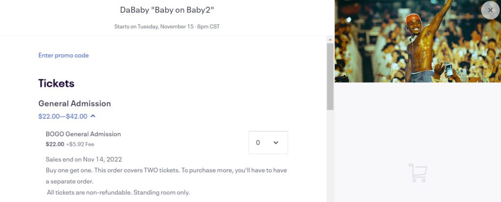 DaBaby Clowned For Offering 'BOGO' Ticket Deal For Upcoming Alabama ...