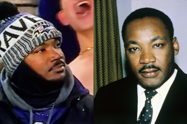 Ravens Fan Goes Viral For Uncanny Resemblance To Martin Luther King Jr