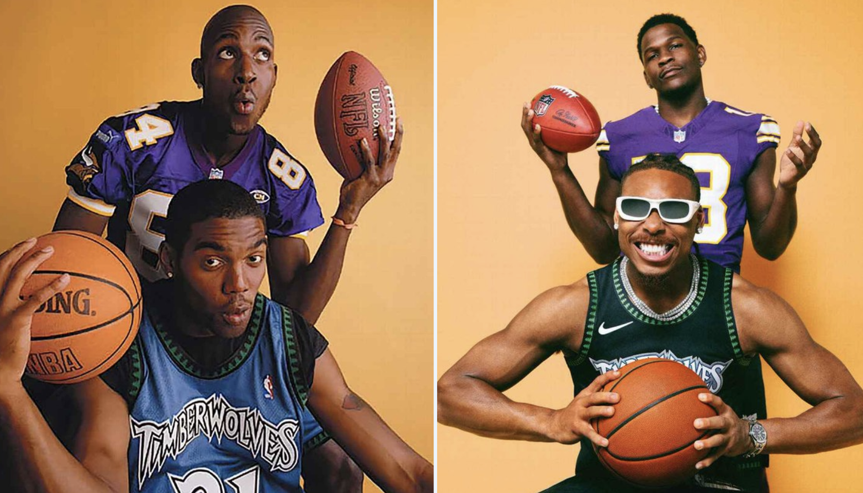 Anthony Edwards And Justin Jefferson Recreate Iconic Kevin Garnett ...